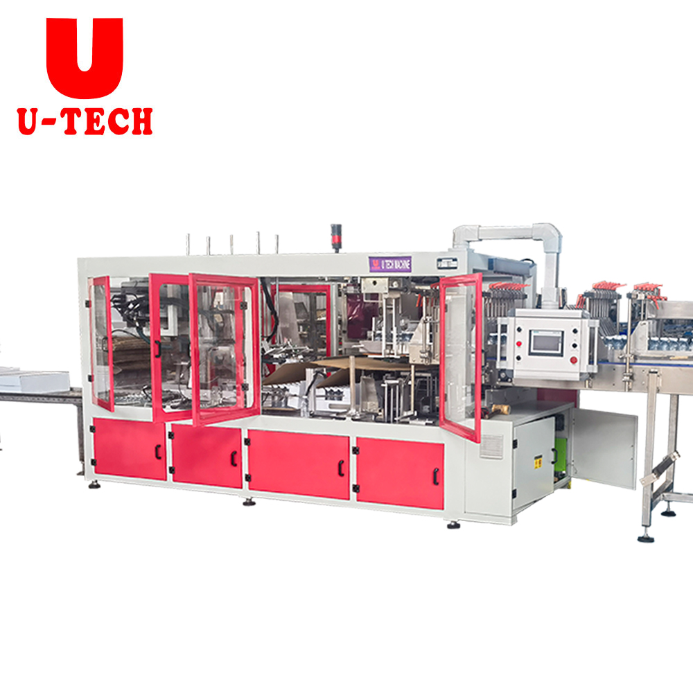 One piece carton all-in-one automatic drop type folding packing sealing ...