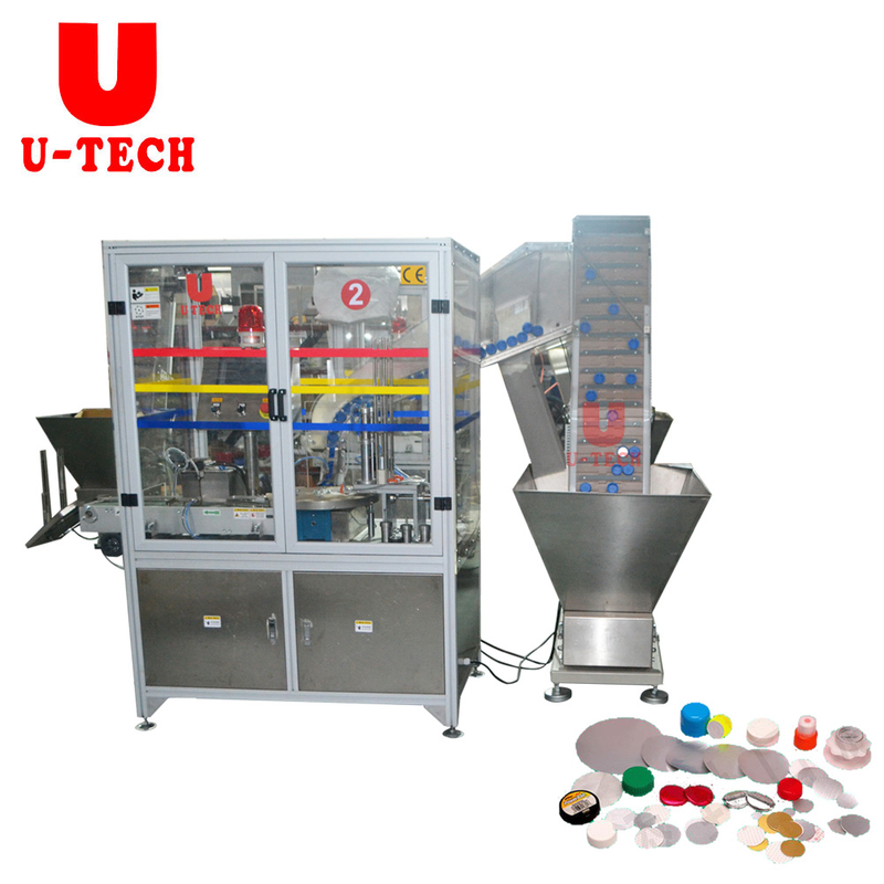 Automatic plastic bottle cap liner inserter lining inserting machine ...